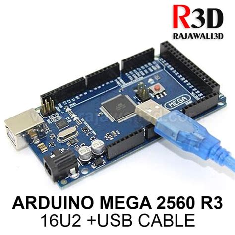 Jual Arduino Mega 2560 R3 16u2 Clone White Logo Usb Cable Kab Temanggung Rajawali 3d