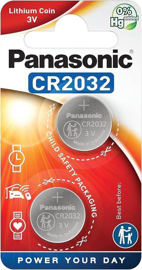 10pk Panasonic 3v Lithium Coin Cell Battery Cr2032 Replaces 53 Off