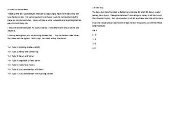 Mess Free Density Column Lab By Heter S Place Teachers Pay Teachers