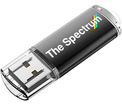The Spectrum Usb Memory Stick Formatted 8 Gb Thumb Drive Retro Officially Licensed Etsy Uk
