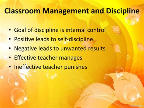 Classroom Management And Discipline Pptx