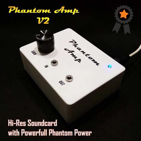 Jual Phantom Amp V2 Hifi Soundcard Phantom Power Microphone Audio