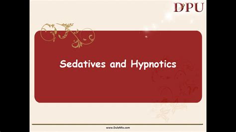 Sedatives And Hypnotics Assignment Pdf Download Now Dulomix