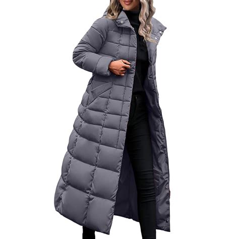 Arnsht Womens Winter Long Puffer Coats Down Thicken Warm Quilted Jacket