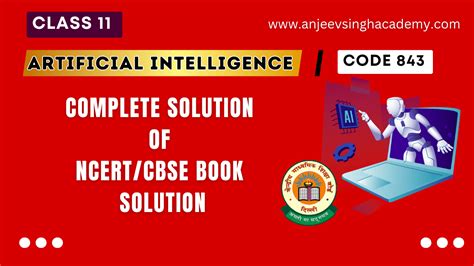 Class 11 Artificial Intelligence Ncert Book Solution Code 843 Anjeev