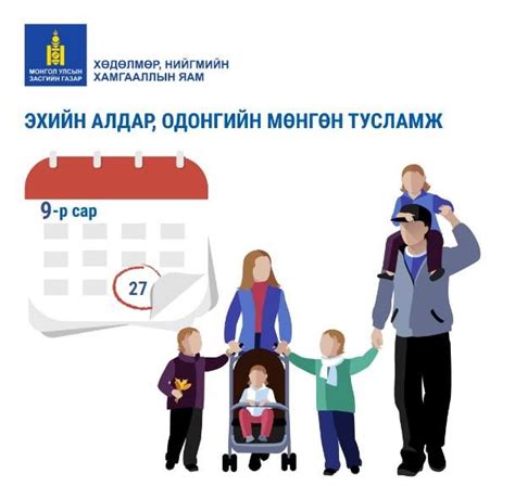 ТАНИЛЦ Есдүгээр сард хүүхдийн мөнгө тэтгэвэр тэтгэмж олгох ХУВААРЬ