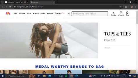 Jitesh Jain On Linkedin Myntraclone Css Html Webdevelopement