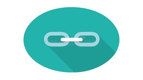 Teal Chain Link Symbol Representing Url Or Bond Vector Design Generative Ai Stock Vector