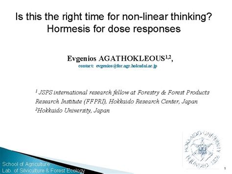 Is This The Right Time For Nonlinear Thinking