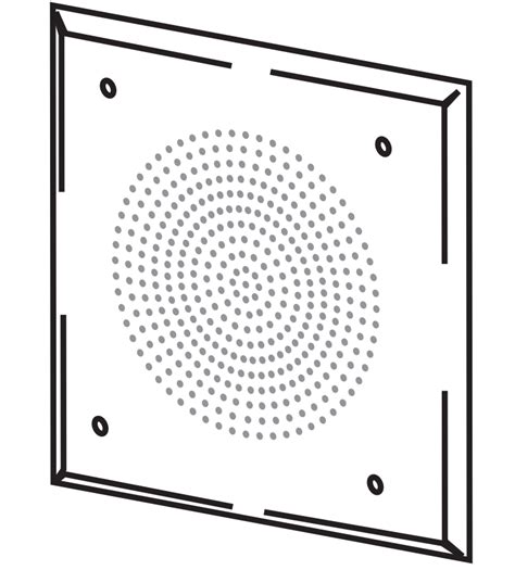 Mircom Sp 208 70w Eight Inch Square Speaker New Fire Alarm Depot