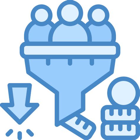 Conversion Rate Generic Blue Icon