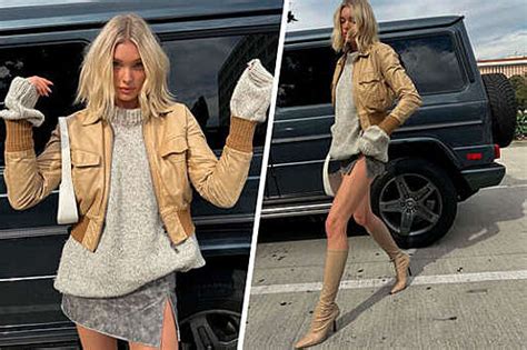 Бывший "ангел" Victoria's Secret Эльза Хоск задала тренд на мини-юбку с ...