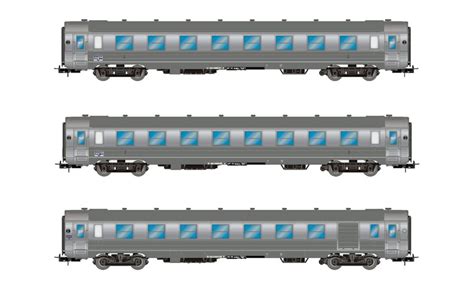 Rainer Modellbahnen Jouef 4175 Sncf 3 Tlg Set Dev Inox Reisezugwagen Kurz Bestehend Aus