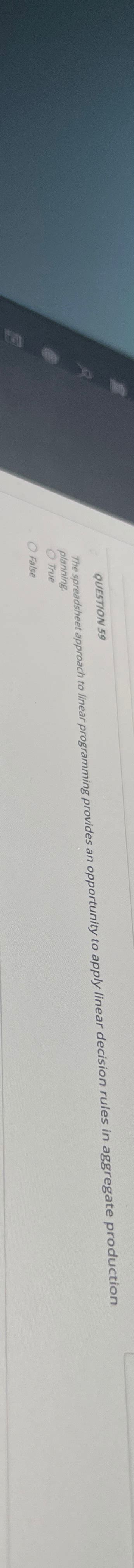 Solved The Spreadsheet Approach To Linear Programming
