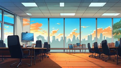 Premium Photo Office Powerpoint Background Image