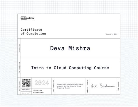 Deva Mishra On Linkedin Completed Another Course From Code Academy On Cloud Computing