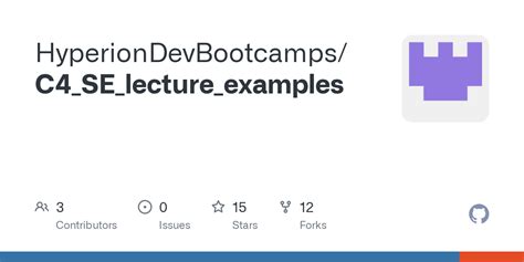Github Hyperiondevbootcampsc4selectureexamples Github Hyperiondevbootcampsc4selectureexamples