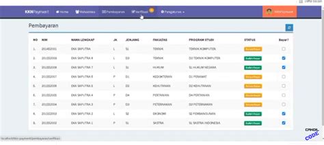 Source Code Aplikasi KKN Payment Berbasis Website