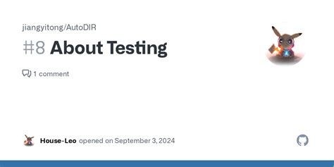 About Testing Issue Jiangyitong Autodir Github