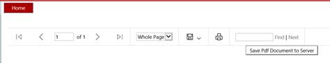 Report Viewer Control Showing Header Bar But Not The Report