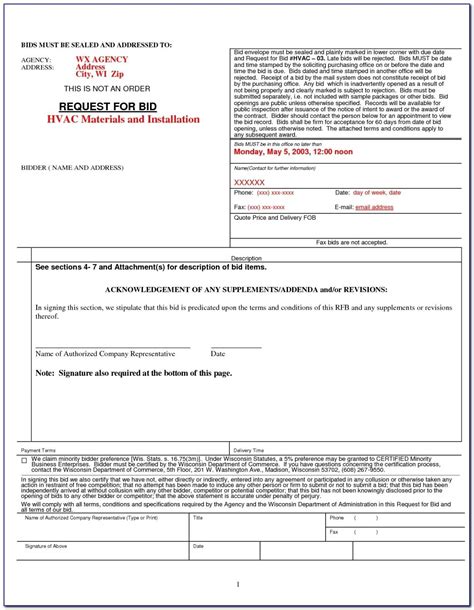 Hvac Proposal Template Midi