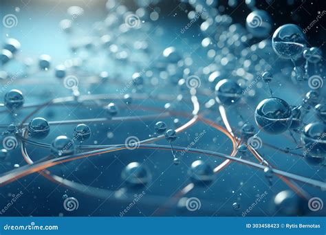Abstract Molecular Structure Visualization Background Illustration