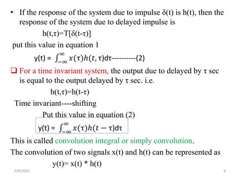 Convolution Pptx Physics Science