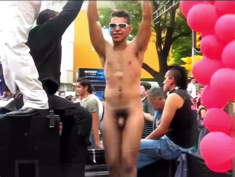 CMNM CFNM Hot Guy On A Float Dances Completely Naked ThisVid