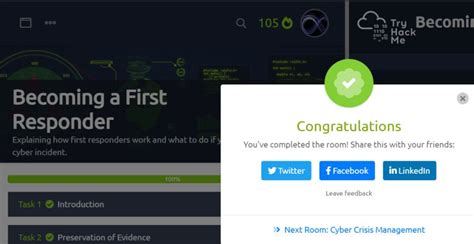 Completed Tryhackme Room On First Responder Jasser Guessmi Posted On The Topic Linkedin