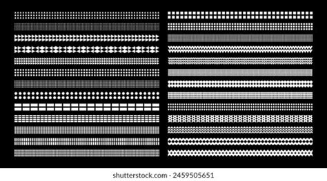 Set Abstract Basic Shape Divider Design Stock Vector Royalty Free