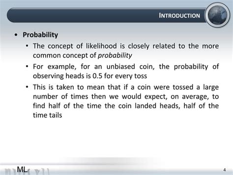 Introduction To Maximum Likelihood Estimator Pptx