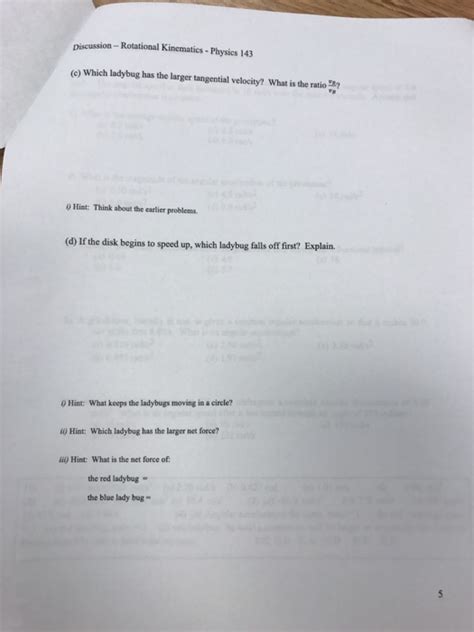 Solved Angular Velocity II Goal Practice Changing Angular Chegg