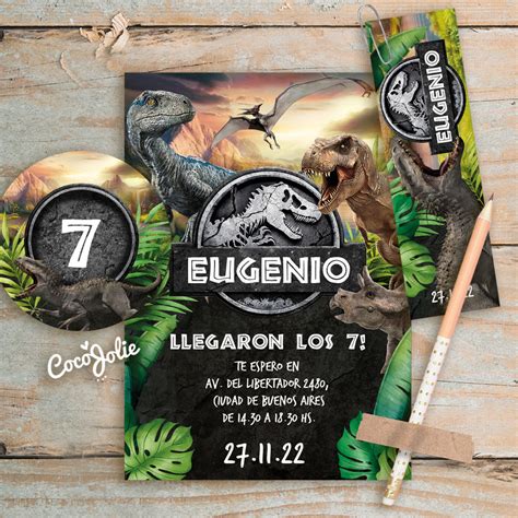 Kit Imprimible Jurassic World Personalizable