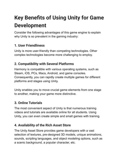 Ppt Why Choose Unity 3d For Your Next Game Development Project Powerpoint Presentation Id