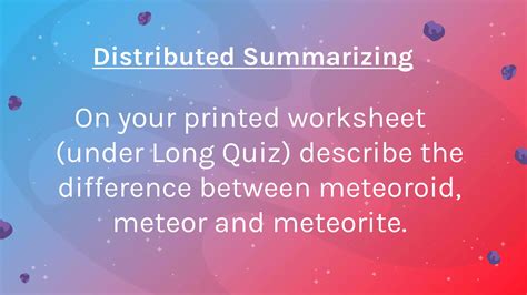 Comets Meteor Asteroids Ppt Pptx Space And Astronomy Science