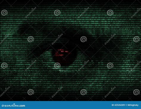Eye In Binary Code Stock Image Image Of Security Criminal 42526309
