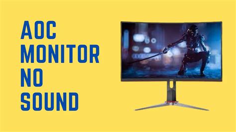 How To Fix AOC Monitor No Sound Proven Ways Monitors Hype
