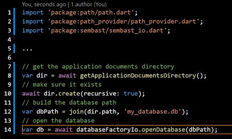 No Sql Persistence Database In Flutter