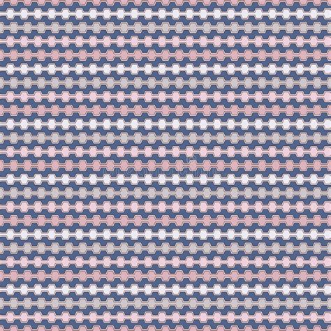 Pastel Colors Seamless Pattern With Battlement Curved Lines Repeated