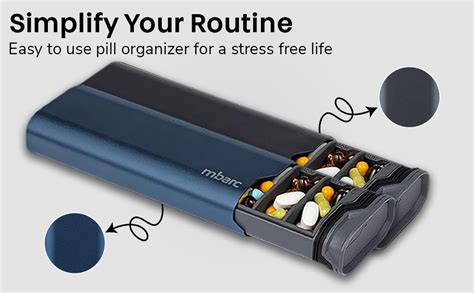 Mbarc Xl 7 Day Weekly Pill Organizer Extra Large Capacity