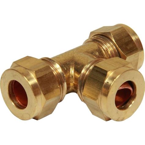 Brass Equal Tee Coupling 4 X 4 X 4mm Caravan Spares Direct