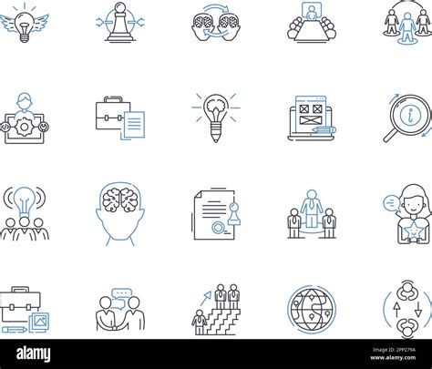 Association Nerk Line Icons Collection Nerking Collaboration Community Alliance Partnership