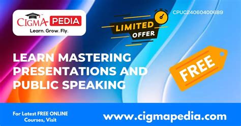 learn mastering presentations and public speaking free udemy course