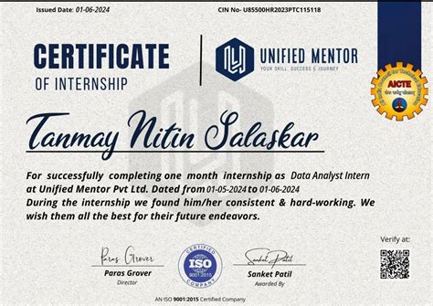 Dataanalystintern Internship Dataanalyst Powerbi Tanmay Salaskar