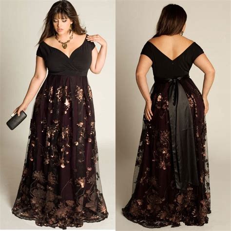 Cheap Plus Size Evening Dresses Sleeves A Line Off The Shoulder Formal