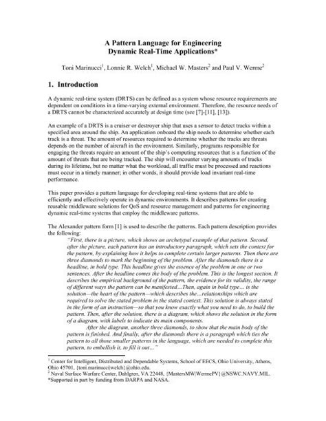 Dynamic Resource Management Architecture Patterns POSA 3