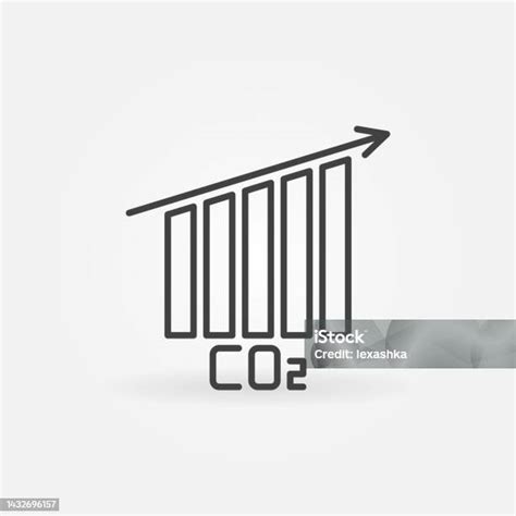 Co2 Bar Chart Concept Icon Stock Illustration Download Image Now Greenhouse Gas Growth