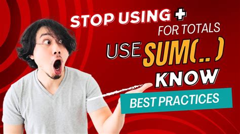 Why The Sum Function Is Better Than Using A Sign To Calculate