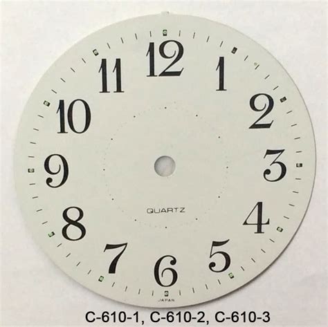 Ronell Clock Dial And Glass Transfers Ronell Clock Co