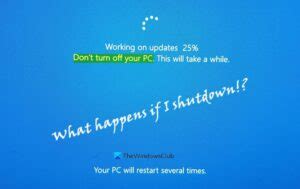 What Happens If You Turn Off Computer During Windows Update